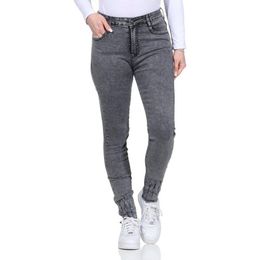5-Pocket-Jeans Jeanshosen für Damen Stretch Jeans Destroyed Look moderner Distressed Look