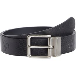 Calvin Klein Jeans Ledergürtel MONO BUCKLE + 2 LTH BELT 35MM (Set, mit zusätzlicher Gürtelschnalle), schwarz