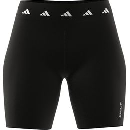 Adidas Techfit Tights, Logo-Bund, feichtigkeitsregulierend, für Damen, schwarz, S