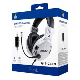 BigBen Interactive PS4/PS5 Gaming Headset V3 - White - Headset - Sony PlayStation 4