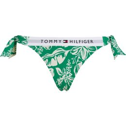 Tommy Hilfiger Bikinihose, Logo-Bund, floral, für Damen, grün, M