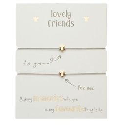 Armband - "lovely friends" - vergoldet - Engel