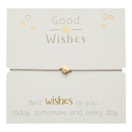 Armband - "Good Wishes" - vergoldet - Blüte