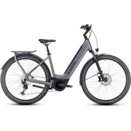 Cube Touring Hybrid EXC 500 Wh E-Bike Easy Entry 28" grey'n'metal 54cm/M