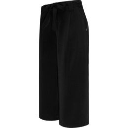 Ragwear Stoffhose Yara Stylische Culotte Hose mit Gürtel, schwarz