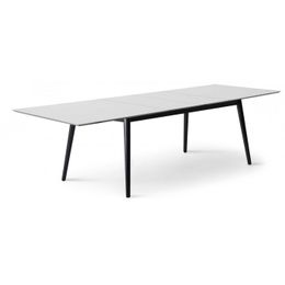 Hammel Furniture Esstisch Meza by Hammel, rechteckige Tischplatte MDF, Massivholzgestell, mit 2 Einlegeplatten, weiß