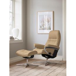 stressless® Relaxsessel Sunrise, mit Cross Base, Größe S, M & L, Holzakzent Schwarz, braun