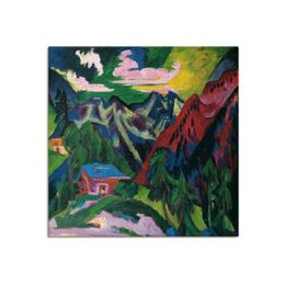 Artland Leinwandbild Die Klosterser Berge. Um 1923, Berge & Alpenbilder (1 St), auf Keilrahmen gespannt, grün