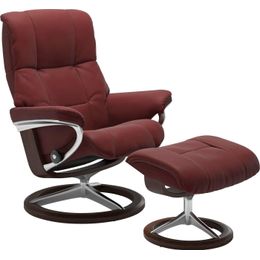 stressless® Relaxsessel Mayfair, mit Signature Base, Größe S, M & L, Gestell Braun, rot