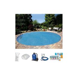 Clear Pool Rundpool Premium Ibiza (Set), inkl. umfangreichem Zubehör in verschiedeneren Größen, weiß