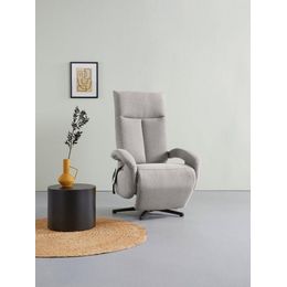 Sit & More sit&more TV-Sessel Tycoon, wahlweise manuell, mit zwei Motoren oder mit Akku oder mit 2 Motoren, silberfarben