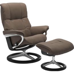 stressless® Relaxsessel Mayfair, mit Signature Base, Größe S, M & L, Gestell Schwarz, grau