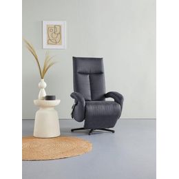 Sit & More sit&more TV-Sessel Tycoon, wahlweise manuell, mit zwei Motoren oder mit Akku oder mit 2 Motoren, blau