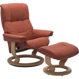 stressless® Relaxsessel Mayfair, mit Classic Base, Größe S, M & L, Gestell Eiche, rot