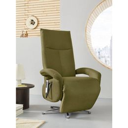 Sit & More sit&more TV-Sessel Tycoon, wahlweise manuell, mit zwei Motoren oder mit zwei Motoren und Akku, grün