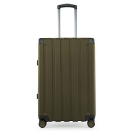 Hauptstadtkoffer Hartschalen-Trolley Q-Damm - Mittelgroßer Koffer, TSA, Schwarz, 4 Rollen, Reisekoffer, Hartschalenkoffer, Koffer mittelgroß, grün