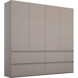 Rauch Drehtürenschrank Elmo mit Soft-Close-Funktion, optional mit Beleuchtung, braun