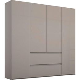 Rauch Drehtürenschrank Elmo mit Soft-Close-Funktion, Schubkästen mittig, optional mit Beleuchtung, braun