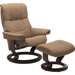 stressless® Relaxsessel Mayfair (Set, Relaxsessel mit Hocker), mit Classic Base, Gestell Braun, braun