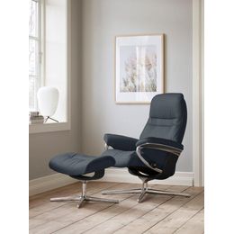 stressless® Relaxsessel Sunrise, mit Cross Base, Größe S, M & L, Holzakzent Schwarz, beige