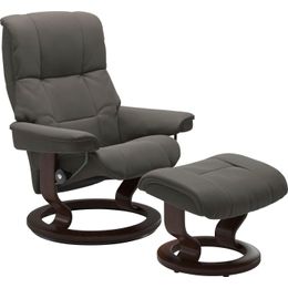 stressless® Relaxsessel Mayfair, mit Classic Base, Größe S, M & L, Gestell Braun, grau