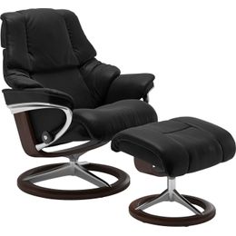 stressless® Relaxsessel Reno, mit Signature Base, Größe S, M & L, Gestell Braun, schwarz