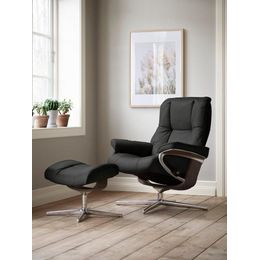 stressless® Relaxsessel Mayfair, mit Cross Base, Größe S, M & L, Holzakzent Wenge, schwarz