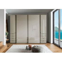 Wiemann Dreh-/Schwebetürenschrank Nizza mit Glasfront, grau