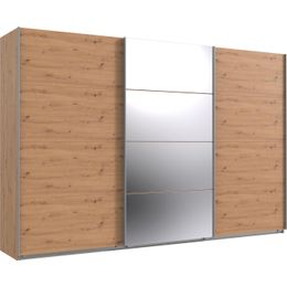 wimex Schwebetürenschrank Norderstedt INKLUSIVE 2 Stoffboxen und 2 zusätzliche Einlegeböden, mit Spiegel, beige