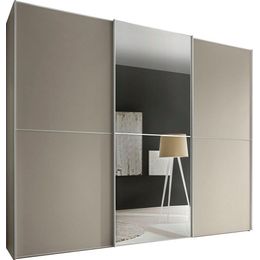 STAUD Schwebetürenschrank Sinfonie Plus Mit Spiegeltüre und vier verschiedenen Ausstattungsvarianten, braun