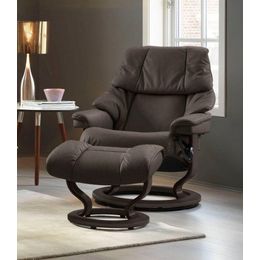 stressless® Relaxsessel Reno, mit Classic Base, Größe S, M & L, Gestell Wenge, braun