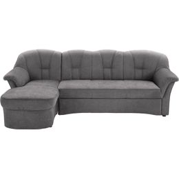 DOMO collection Ecksofa Papenburg, in großer Farbvielfalt, wahlweise mit Bettfunktion, grau