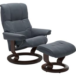 stressless® Relaxsessel Mayfair, mit Classic Base, Größe S, M & L, Gestell Braun, blau