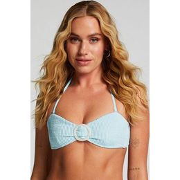 Hunkemöller Hunkemöller Bandeau Bikini Top Crinkle Blau