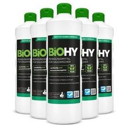 BiOHY Reinigungsmittel für Saugwischer, Reiniger für Nass- und Trockensauger, Bodenwischpflege, Bio Reiniger 6er Pack (6 x 1 Liter Flasche)