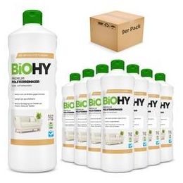 BiOHY Premium Polsterreiniger, Textilreiniger, Polsterreinigungsmittel, Sofa Reiniger 9er Pack (9 x 1 Liter Flasche)