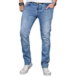 Alessandro Salvarini Slim-fit-Jeans ASLuca Stretch mit Elasthan, blau