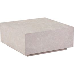 Hela Couchtisch CUBE II, verschiedene Dekore, 80 x 80 cm breit, beige|braun