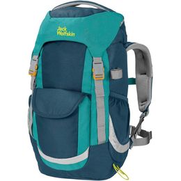 Jack Wolfskin Rucksack KIDS EXPLORER 20, mit herausnehmbarer Sitzmatte für Kinder ab sechs Jahren, blau