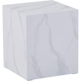 Hela Beistelltisch CUBE III, verschiedene Dekore, 40x40 cm breit, weiß