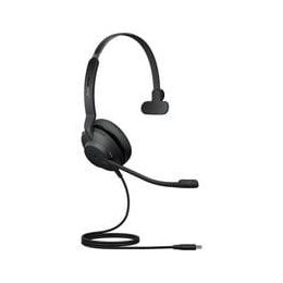 Jabra Evolve2 30 SE, Headset schwarz, Mono, USB-C, MS Kopfhörertyp: On-Ear Kopfbügelhörer Geeignet für: PC-Systeme Kabel-Verbindung: 1x USB-C