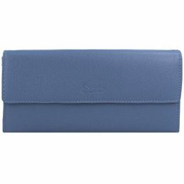 Esquire Viktoria Geldbörse RFID Leder 18,5 cm taubenblau