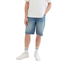 Tom Tailor Denim Jeansshorts im authentischen Used-Look, blau