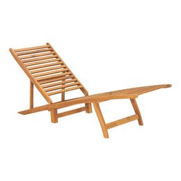 vidaXL Gartenliege Sonnenliege Massivholz Teak