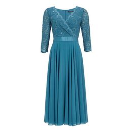 Swing Chiffonkleid, blau