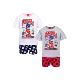 Miraculous - Ladybug Capri-Pyjama 2x Shorty Pyjamas Ladybug Miraculous Mädchen Schlafanzug
