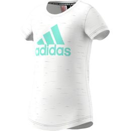 adidas Sportswear Trainingsshirt Must Haves Kinder / Teenager T-Shirt weiß/türkis