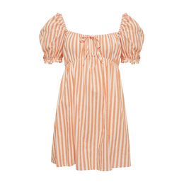 S&aacute;vel Kleid 'RIA ' Damen Gr&ouml;&szlig;e 38 mandarine / wei&szlig; Sommerkleid