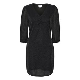 Saint Tropez Kleid 'Biana' Damen Gr&ouml;&szlig;e 40 anthrazit / schwarz Winterkleid