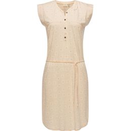 Ragwear Kleid 'Zofka' Damen Gr&ouml;&szlig;e 34 beige / gelb / wei&szlig; Sommerkleid